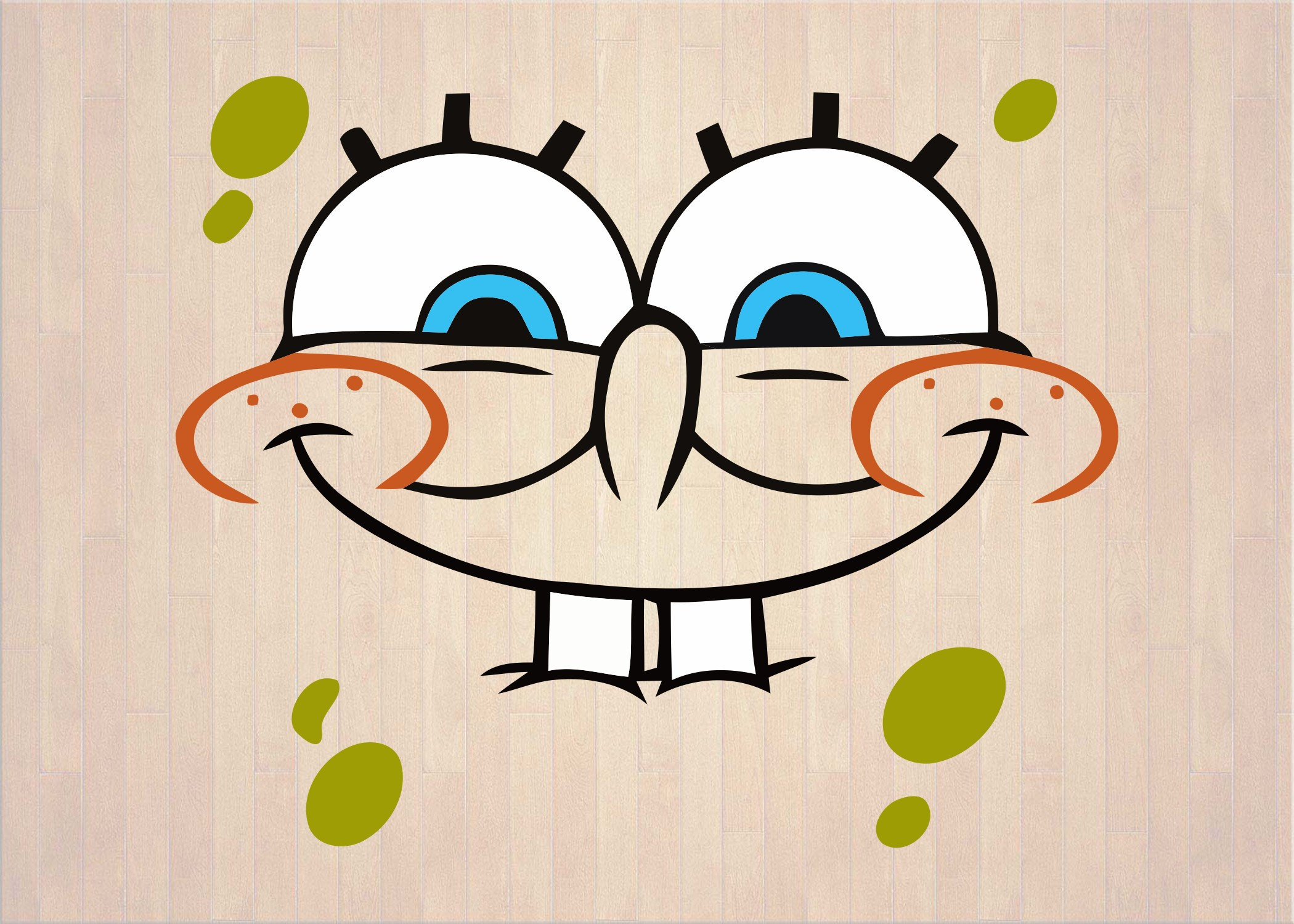 SpongeBob SquarePants Faces SVG 017 svg dxf Cricut | Etsy