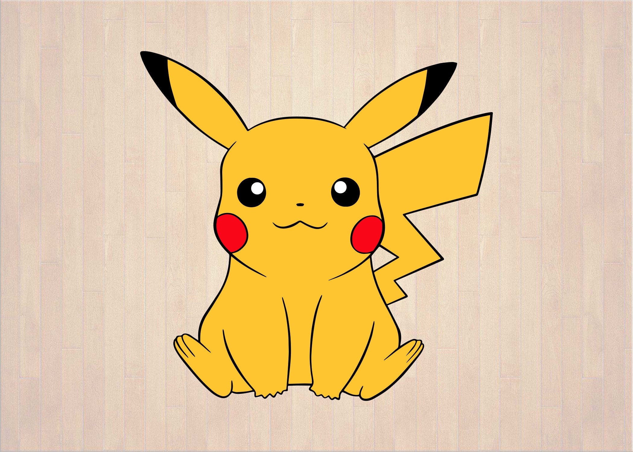 Pikachu Svg 04 Svg Dxf Cricut Silhouette geschnitten | Etsy