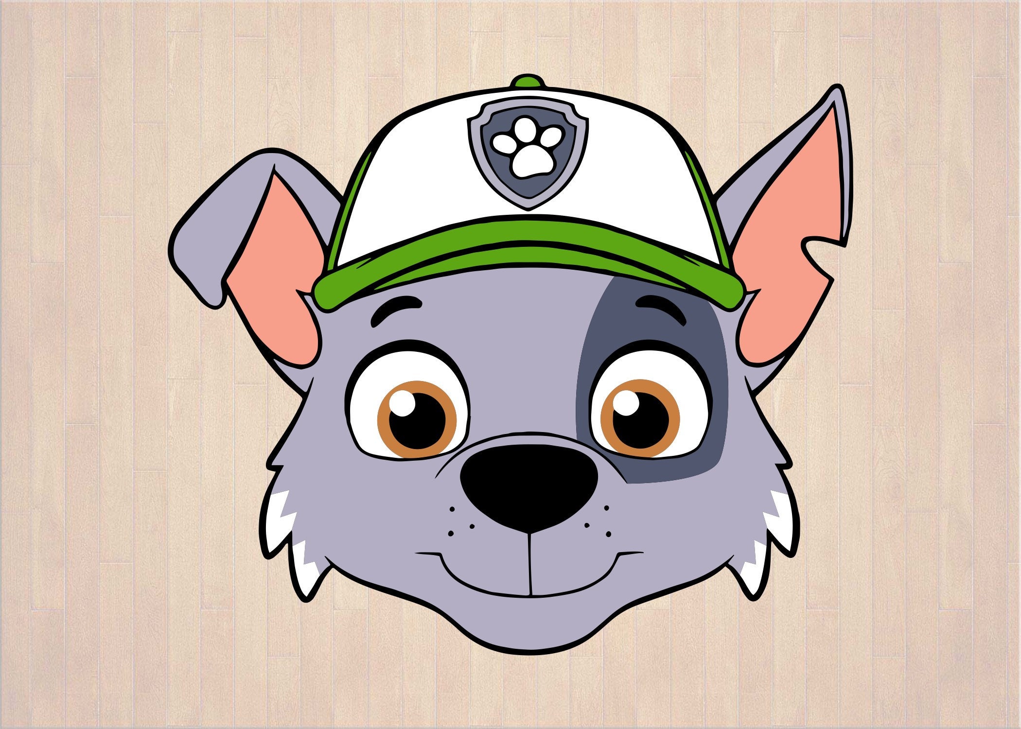 Paw Patrol Face Svg 014 svg dxf Cricut Silhouette Cut | Etsy