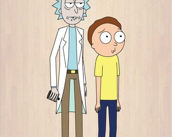 Rick and Morty Dxf | Etsy