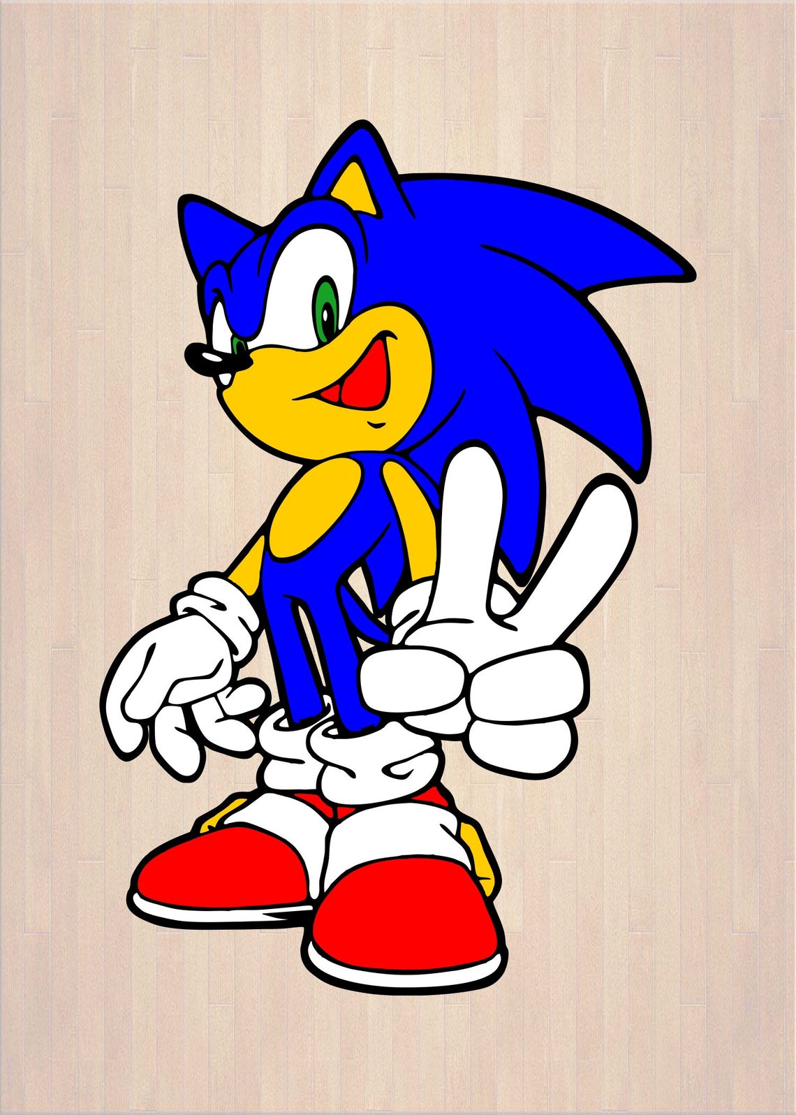 Sonic The Hedgehog Svg 015 svg dxf Cricut Silhouette Cut | Etsy