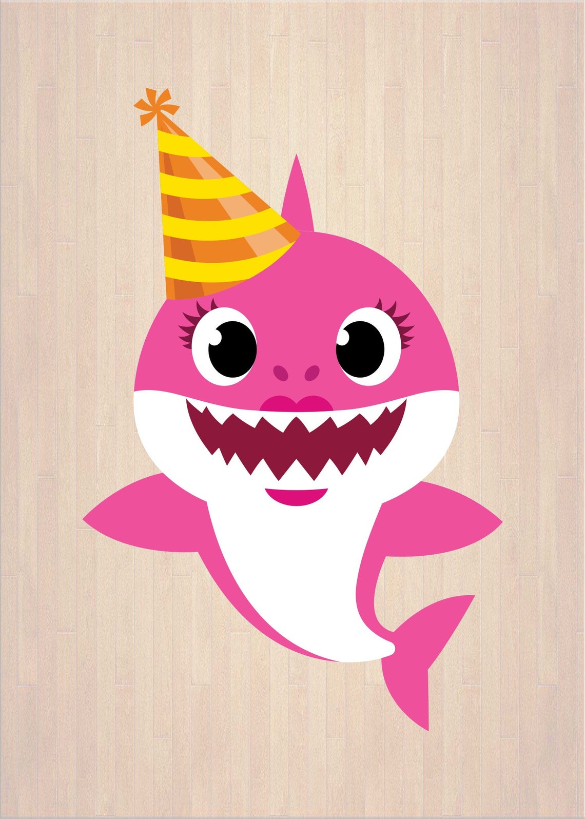 Girl Birthday Shark Svg Baby Shark Party Svg Clip Art Shark Girl | My ...