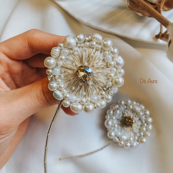 Dandelion Brooch - Etsy