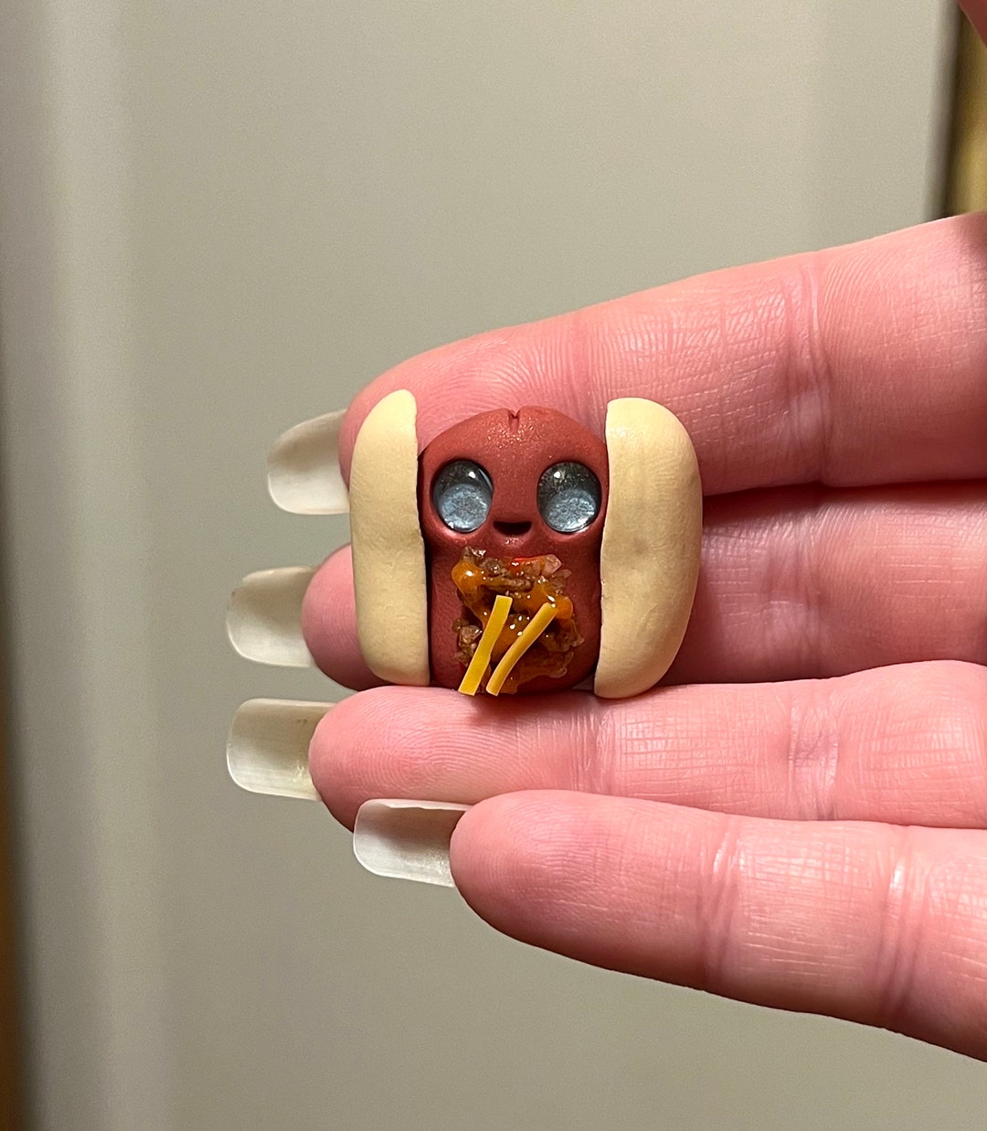Manny the Chili Hot Dog Clay Sculpture - Etsy