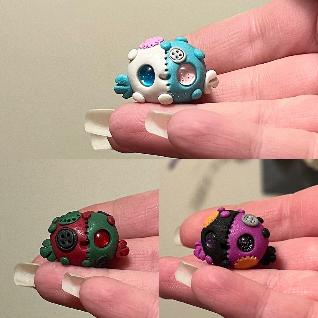 Mystery Patchwork Puffer Fish Clay Sculpture - Etsy