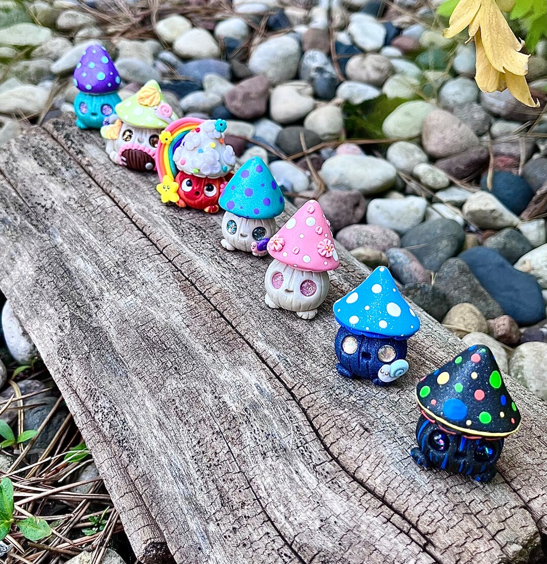 Custom Mushling Mushroom Clay Sculpture Figure - Etsy