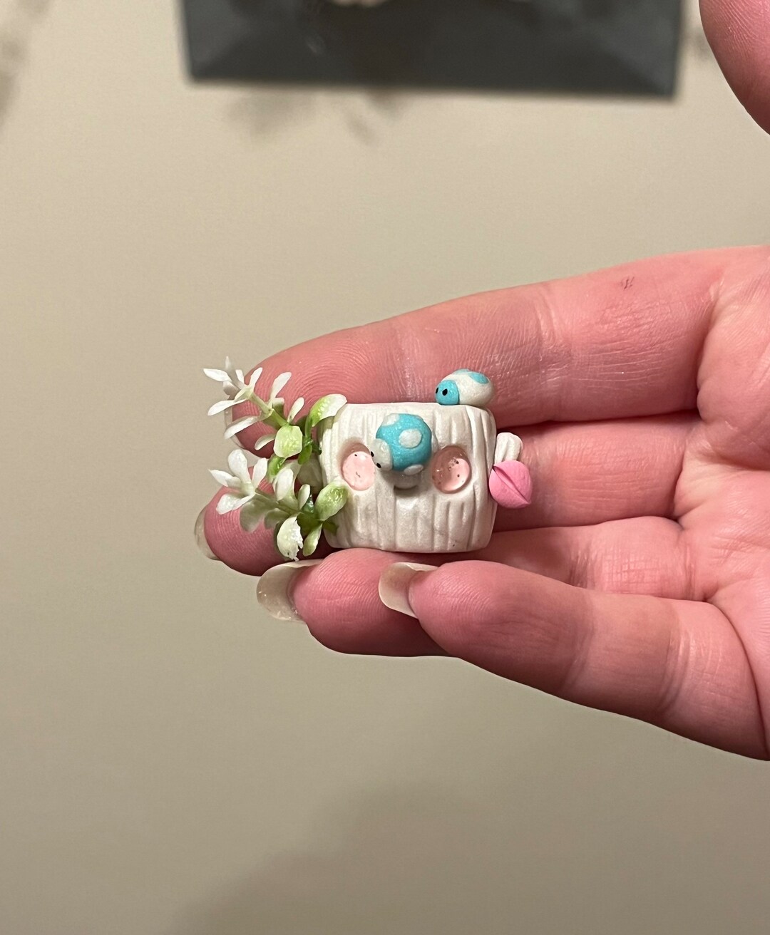 Fae the Tree Stump Entling Clay Sculpture - Etsy