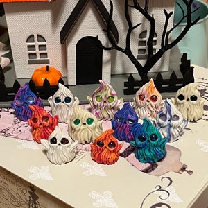 Mystery Ghost Flames Clay Sculpture - Etsy