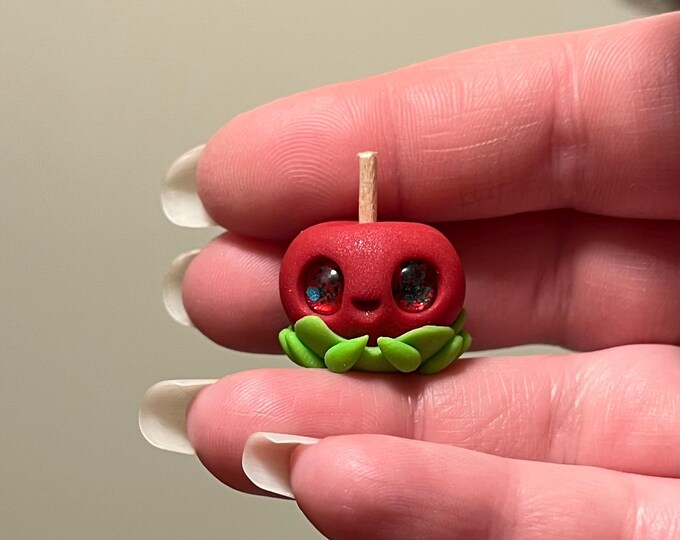 Joyce the Candy Apple Spider Clay Sculpture - Etsy