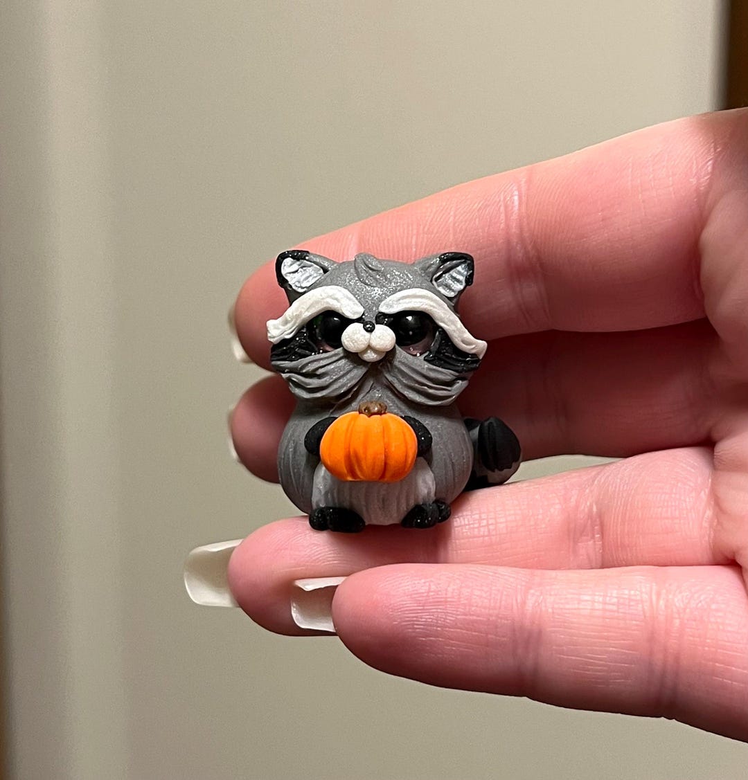 Mystery Raccoon Clay Sculpture Figure - Etsy