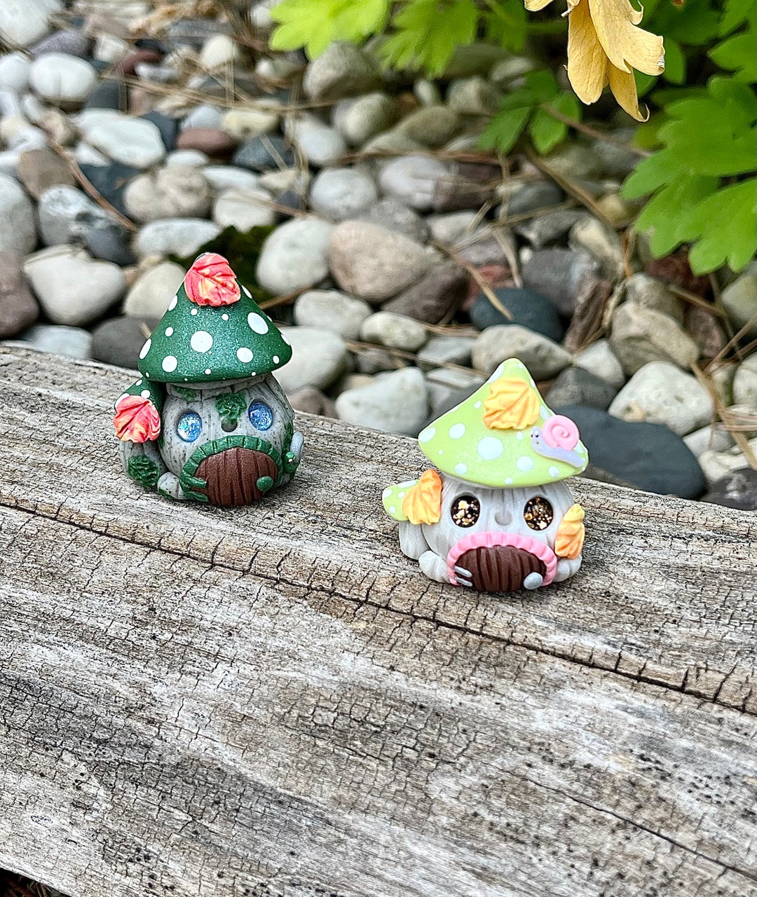 Custom Fairy Door Mushling Mushroom Clay Sculpture Figure - Etsy