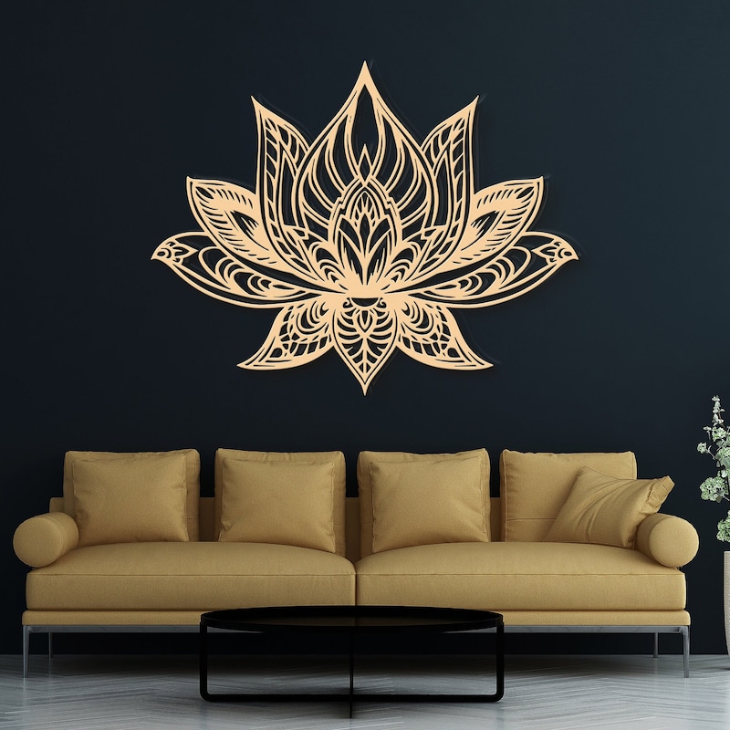 Lotus Flower Wall Art - Etsy