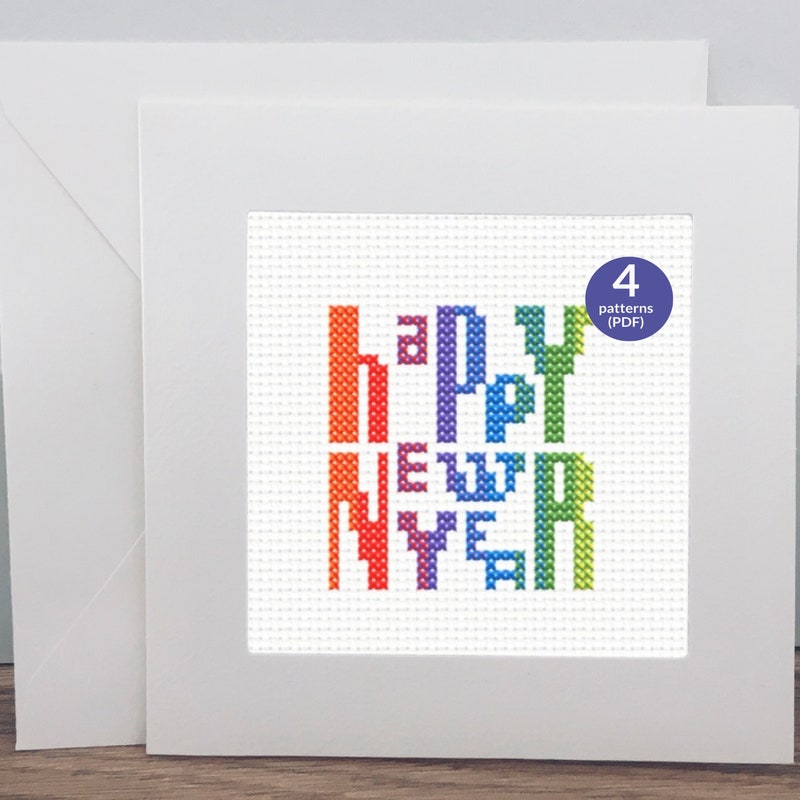 Happy New Year Stitch - Etsy