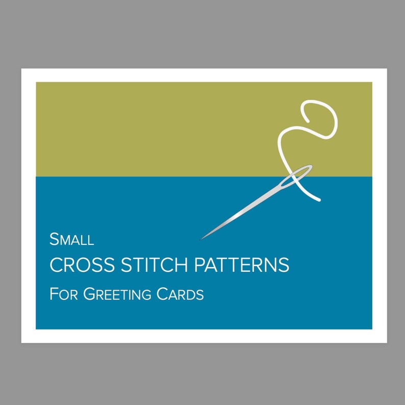 Small Cross Stitch Patterns for Greeting Cards Pdf Book - Etsy