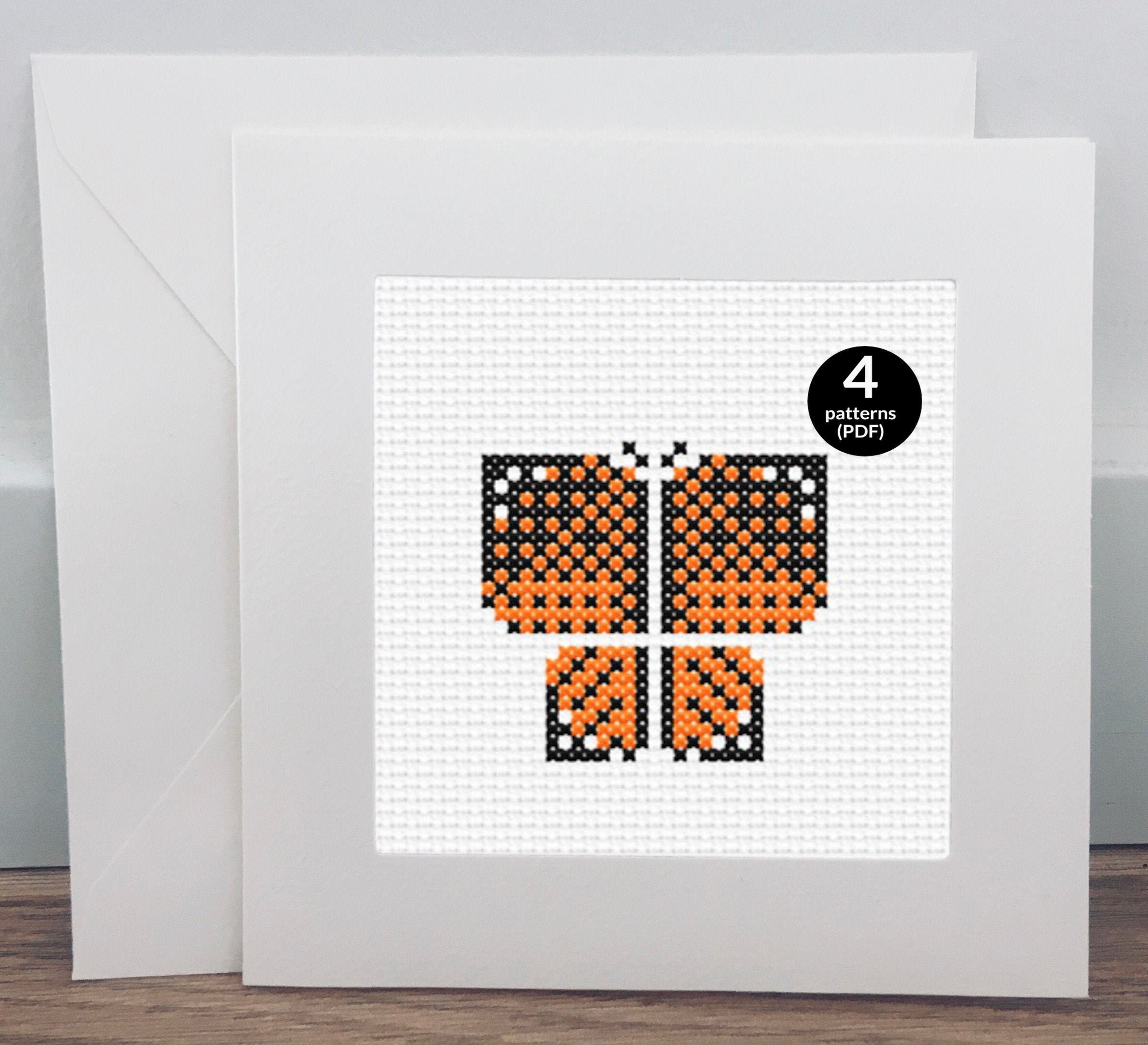 Easy Butterfly Cross Stitch Pattern for Beginners 4 Different Butterfly ...