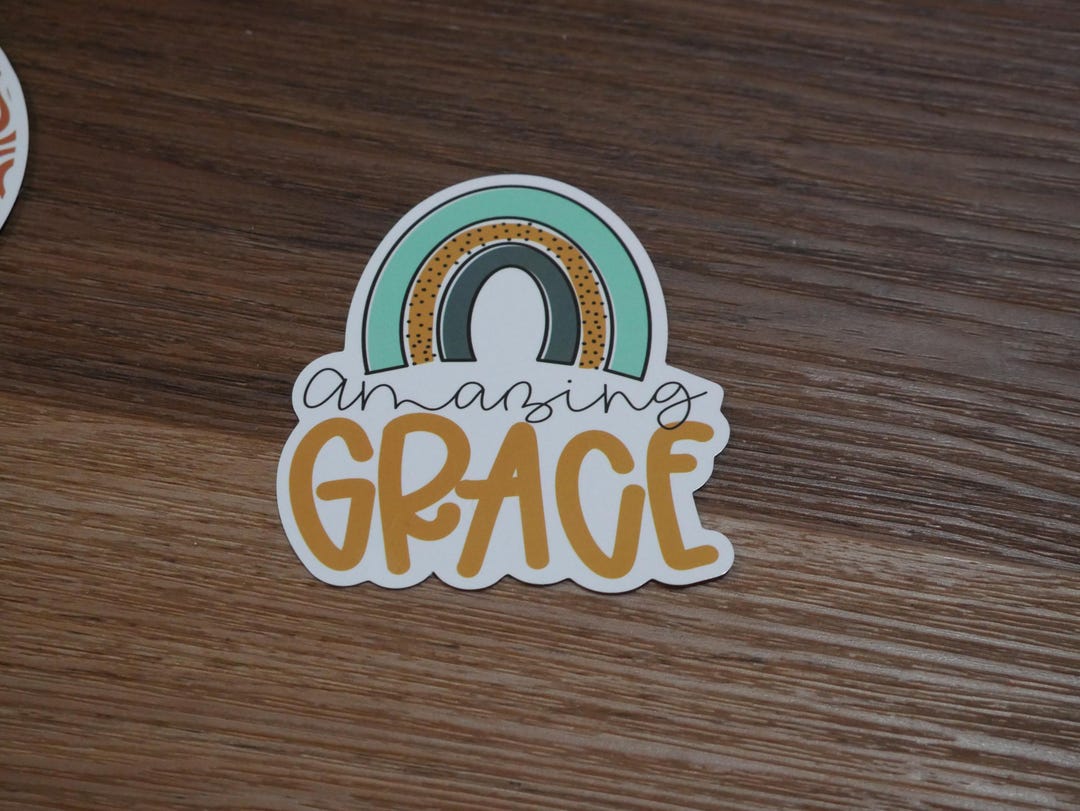 Grace Rainbow Sticker - Etsy