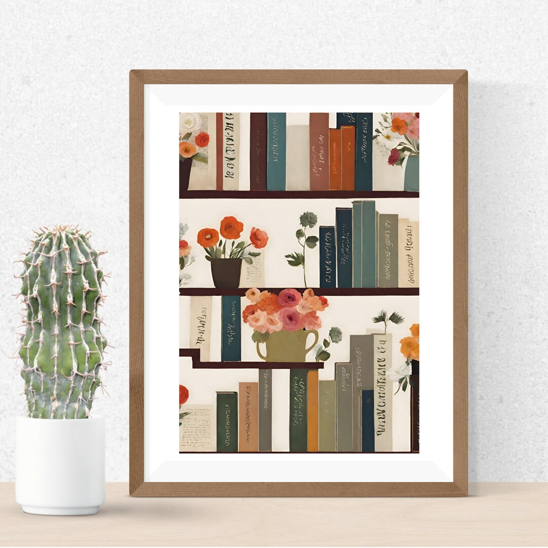 Floral Bookish Wall Art Bundle Book Print Book Art Book Poster Bookish ...