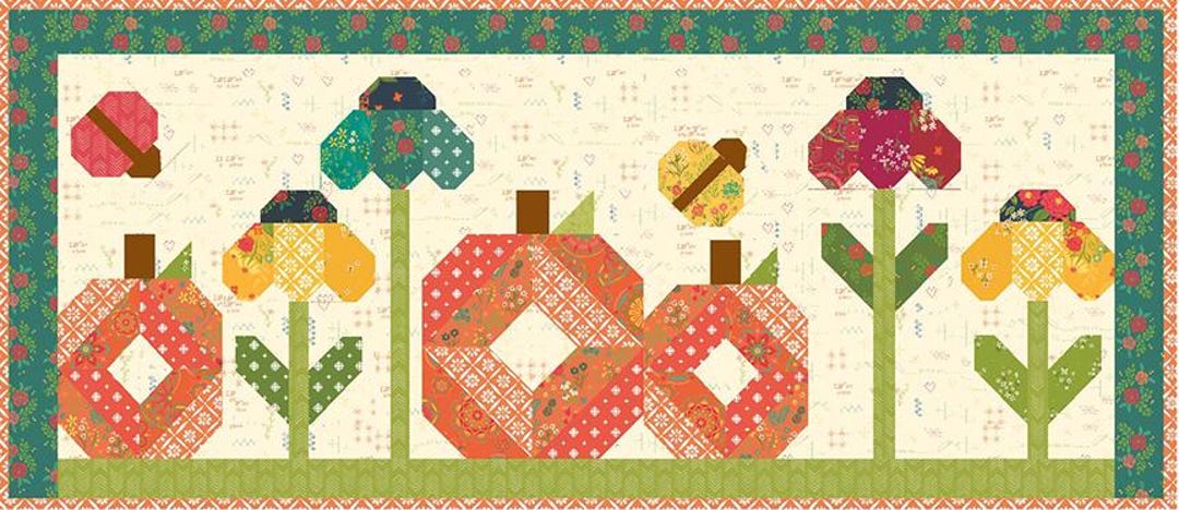 Autumn Garden Table Runner Boxed Quilt Kit by Riley Blake Designs ...