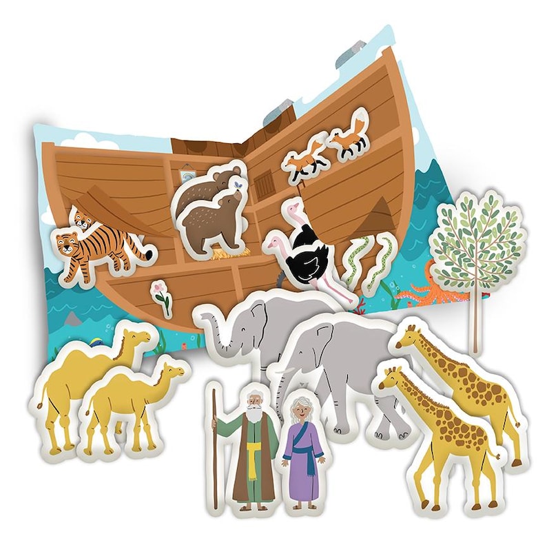 NOAH'S ARK Felt Pack and Play Panel - Riley Blake Designs - Panel is 36 ...