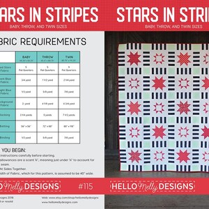 Stars in Stripes Boxed Quilt Kit by Riley Blake Designs. Includes Land ...