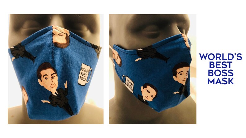 Adjustable the Office Face Masks - Michael Scott, Dwight Schrute, Jim ...