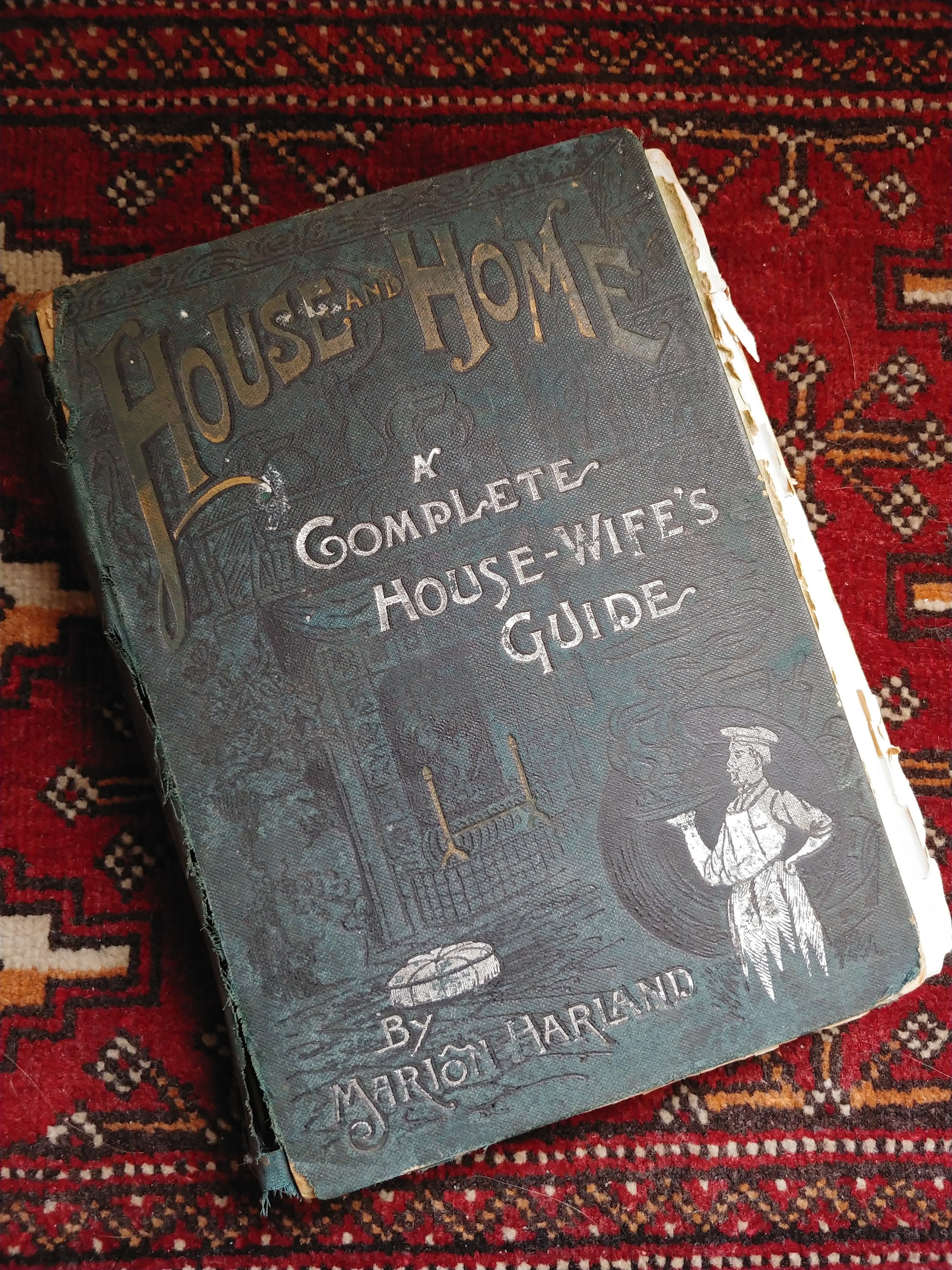 Antique Book Complete Housewife's Guide 1889 - Etsy