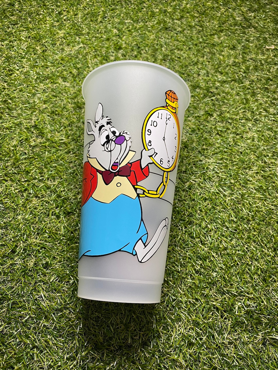 Reusable Starbucks Cold Cup White Rabbit Alice in Wonderland Disney ...
