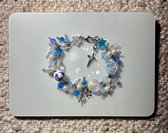 Beach Rose Beaded Clutter Bracelet - Etsy