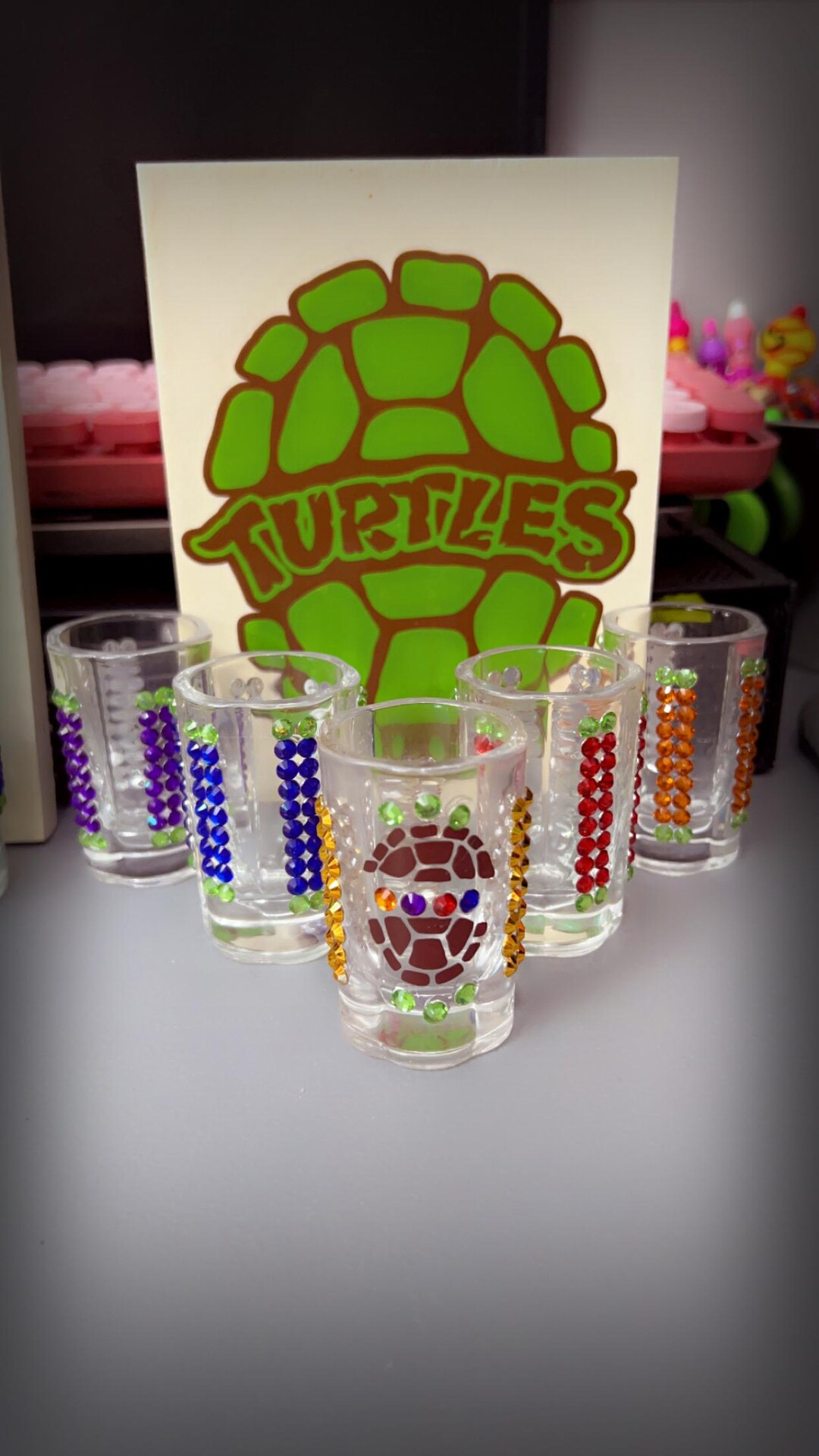 Ninja Turtle Shot Glass Set - Etsy