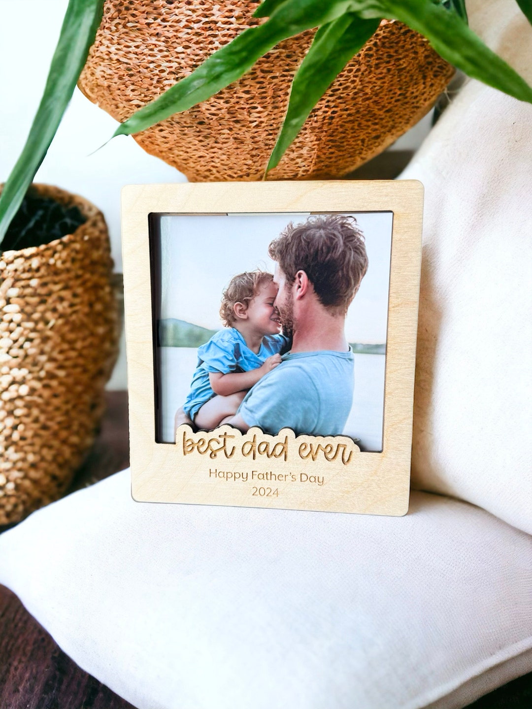 Personalized Fathers Day Picture Frame - Custom Gift for Dad - Etsy