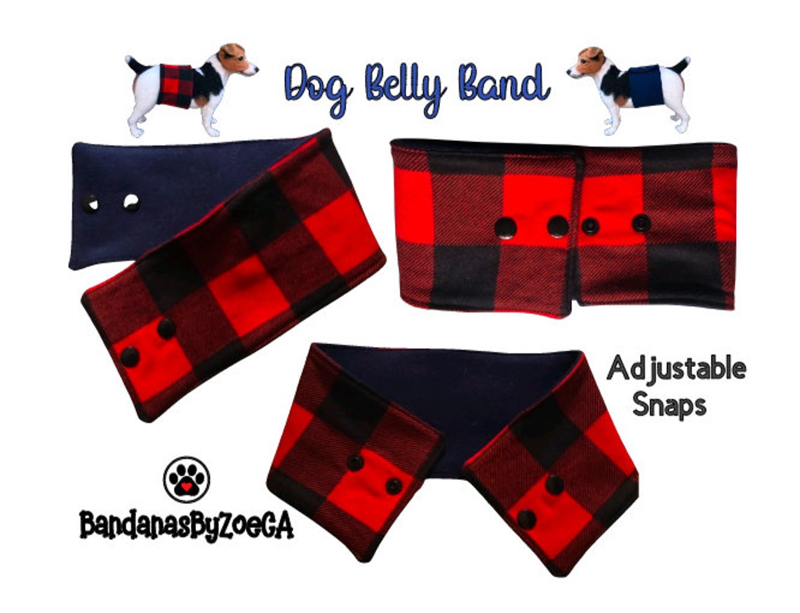 Dog Belly Band, Custom Pet Band, Belly Band for Male Pet, Washable ...
