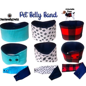 Dog Belly Band, Custom Pet Band, Belly Band for Male Pet, Washable ...