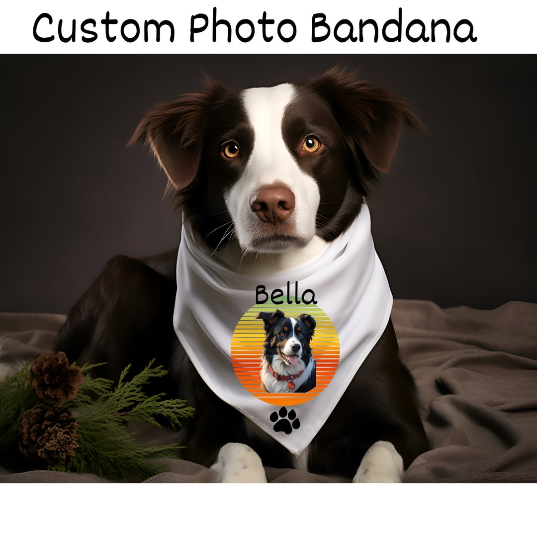 Logo Bandana/team Bandana/dog Bandana/personalized Photo Bandana/custom ...