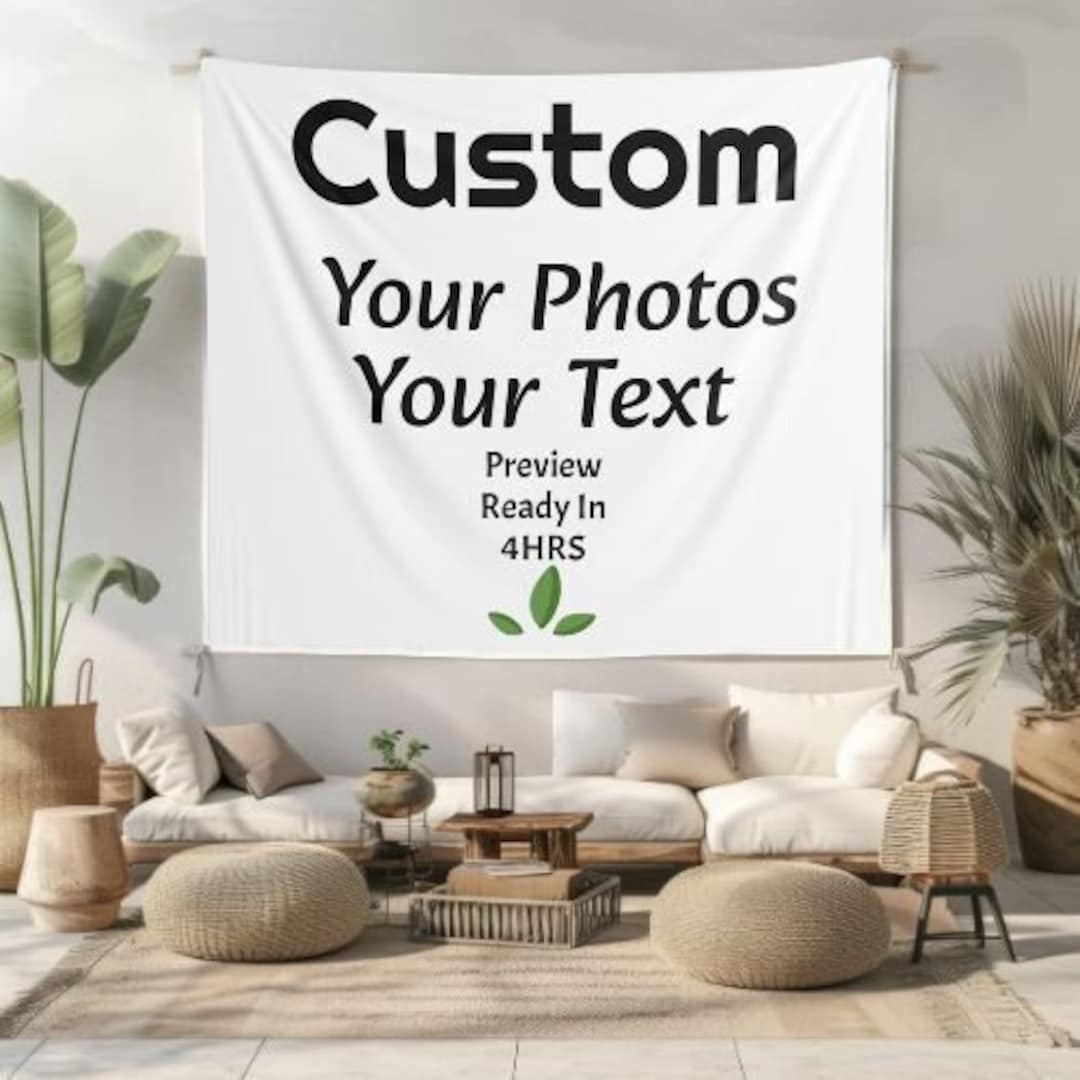 Custom Tapestry From Photo, Custom Wall Tapestry, Custom Backdrop ...