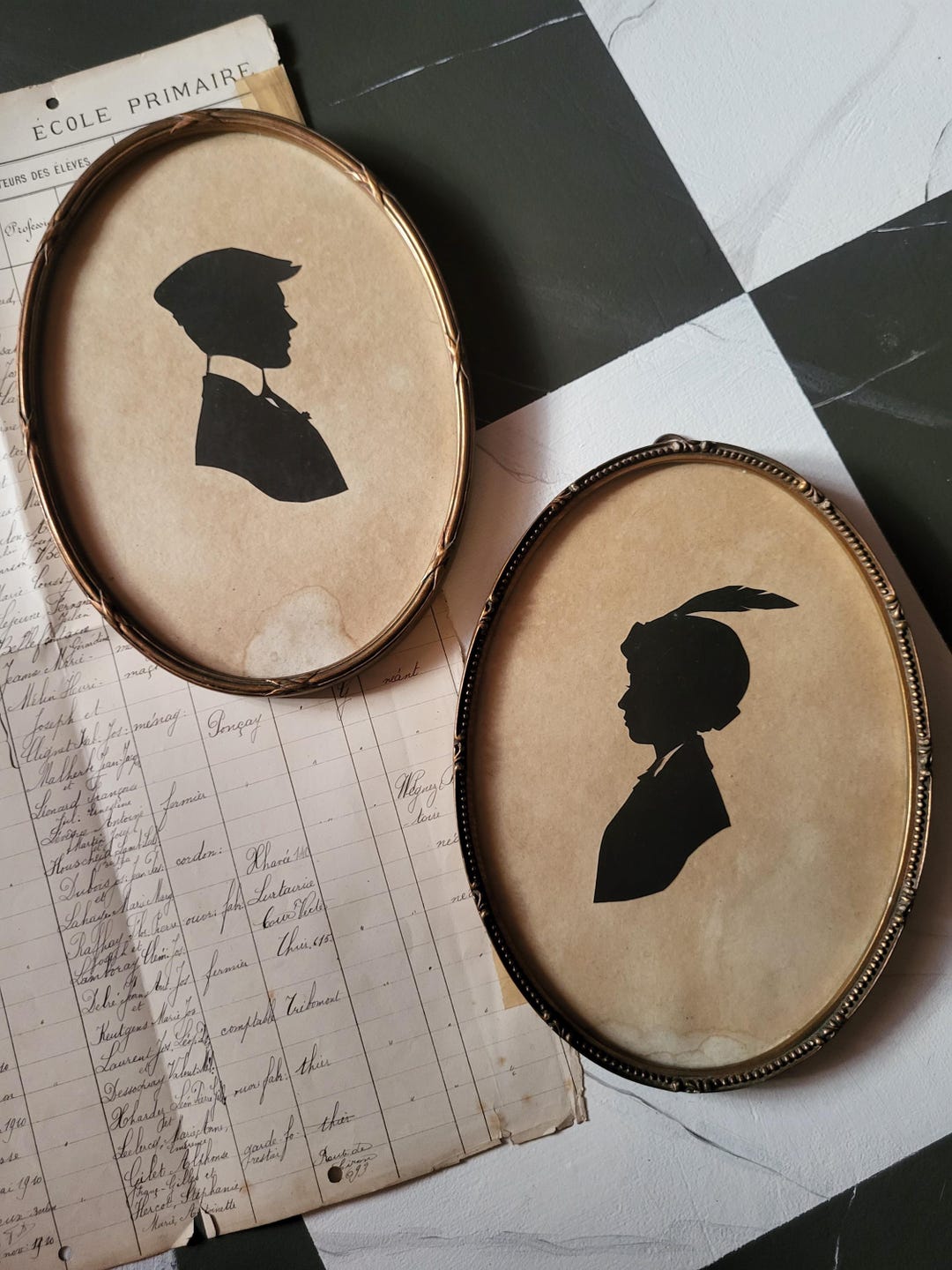 Pair of Silhouette Frames - Dutch Indie - Etsy