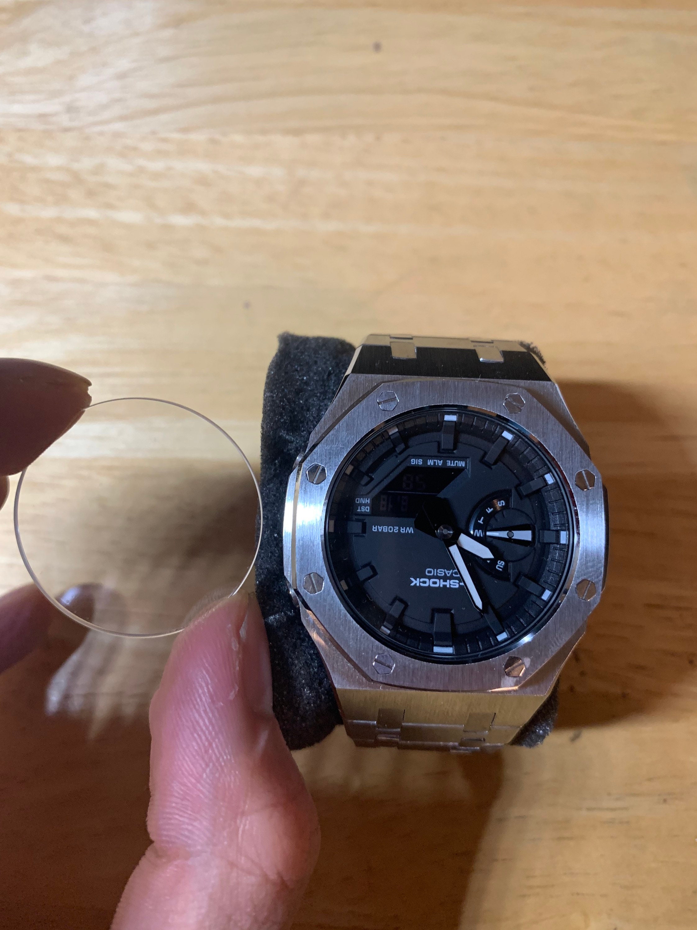 Custom Casio Gshock GA2100 Watch Clear Sapphire Crystal Mod - Etsy