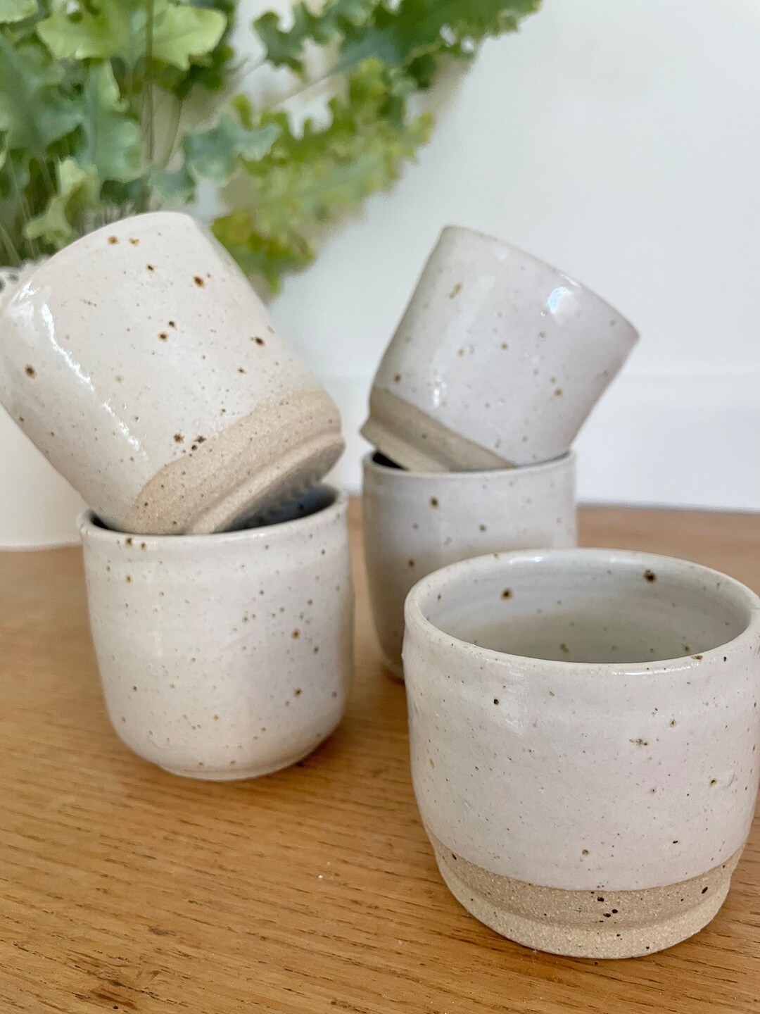 Beaker, Ceramic Handleless Mug, Handmade Stoneware Ceramic Pottery Cup ...