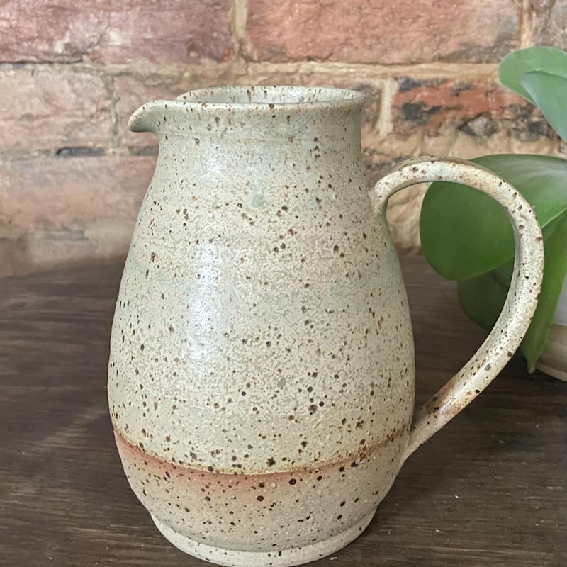 Large Stoneware Milk Jug - Etsy UK