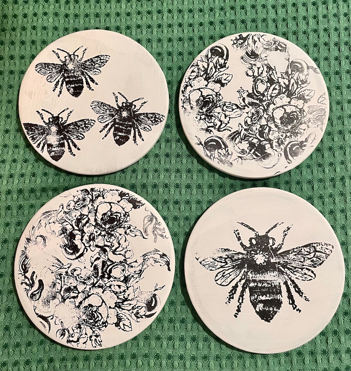 Farmhouse Coaster Set | Etsy