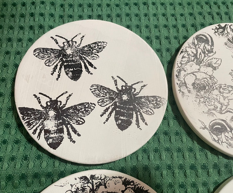 Farmhouse Coaster Set | Etsy