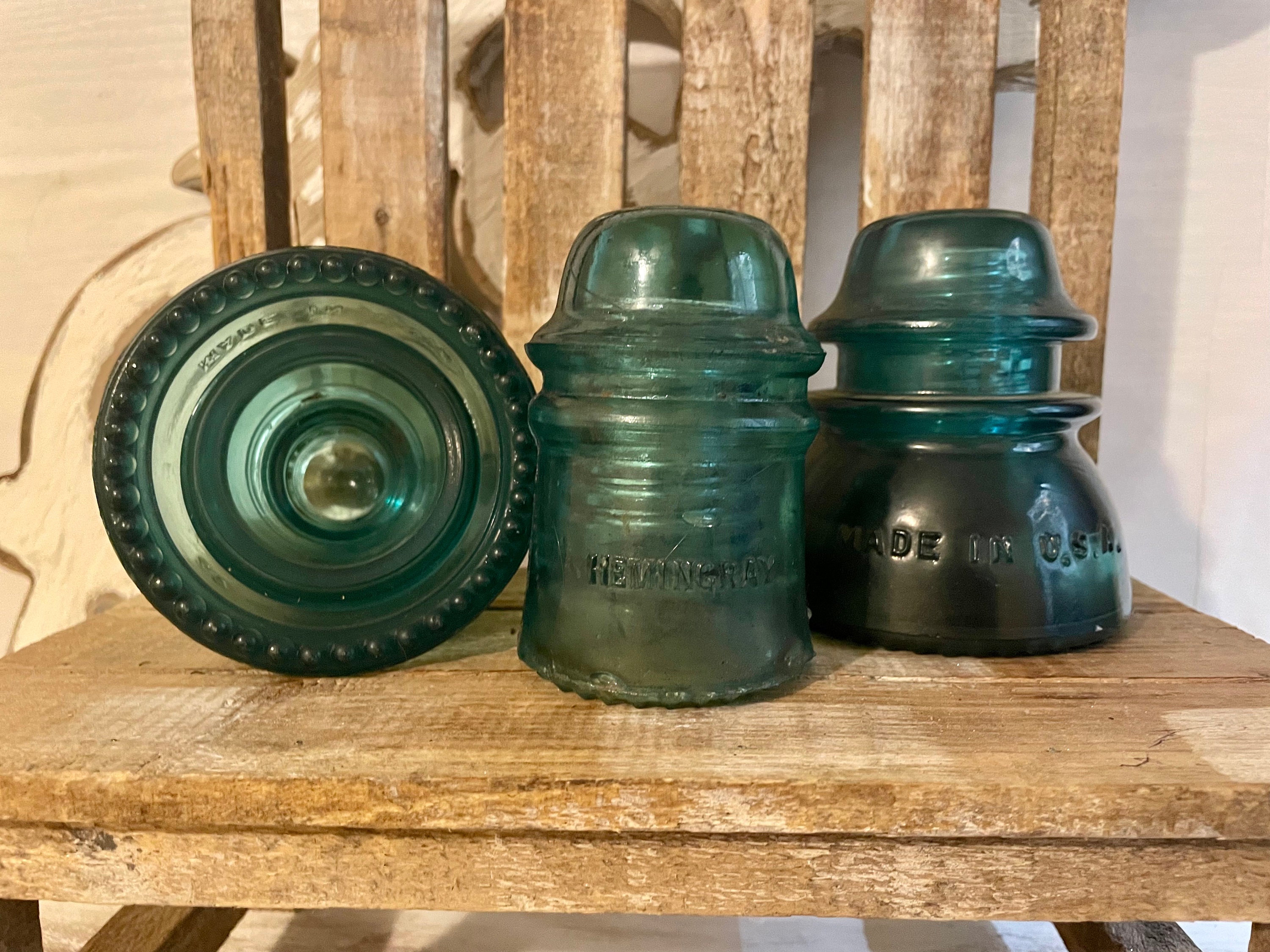 Antique Glass Hemingway Railroad Collectible Insulators - Etsy