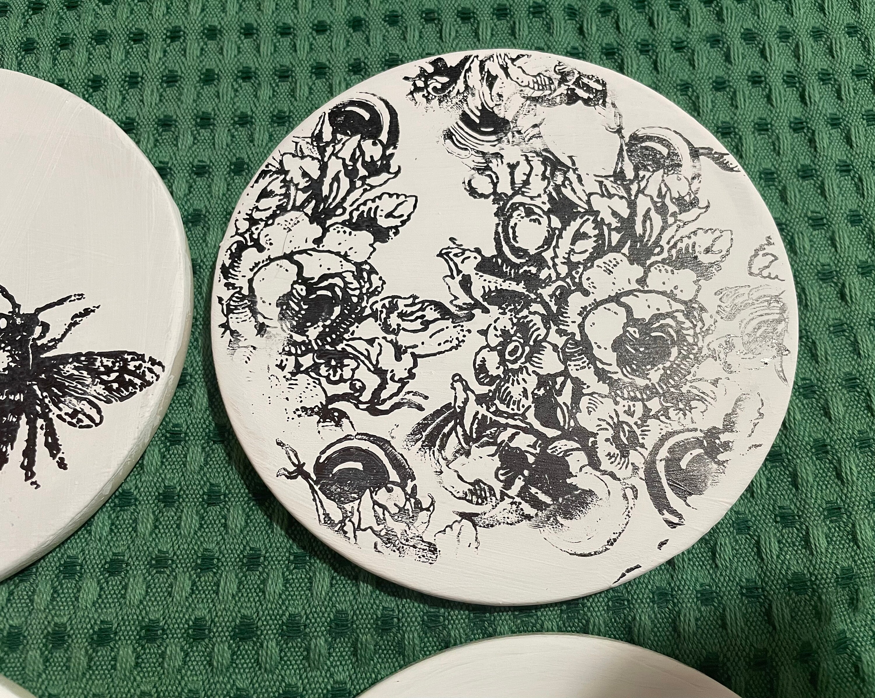 Farmhouse coaster set | Etsy