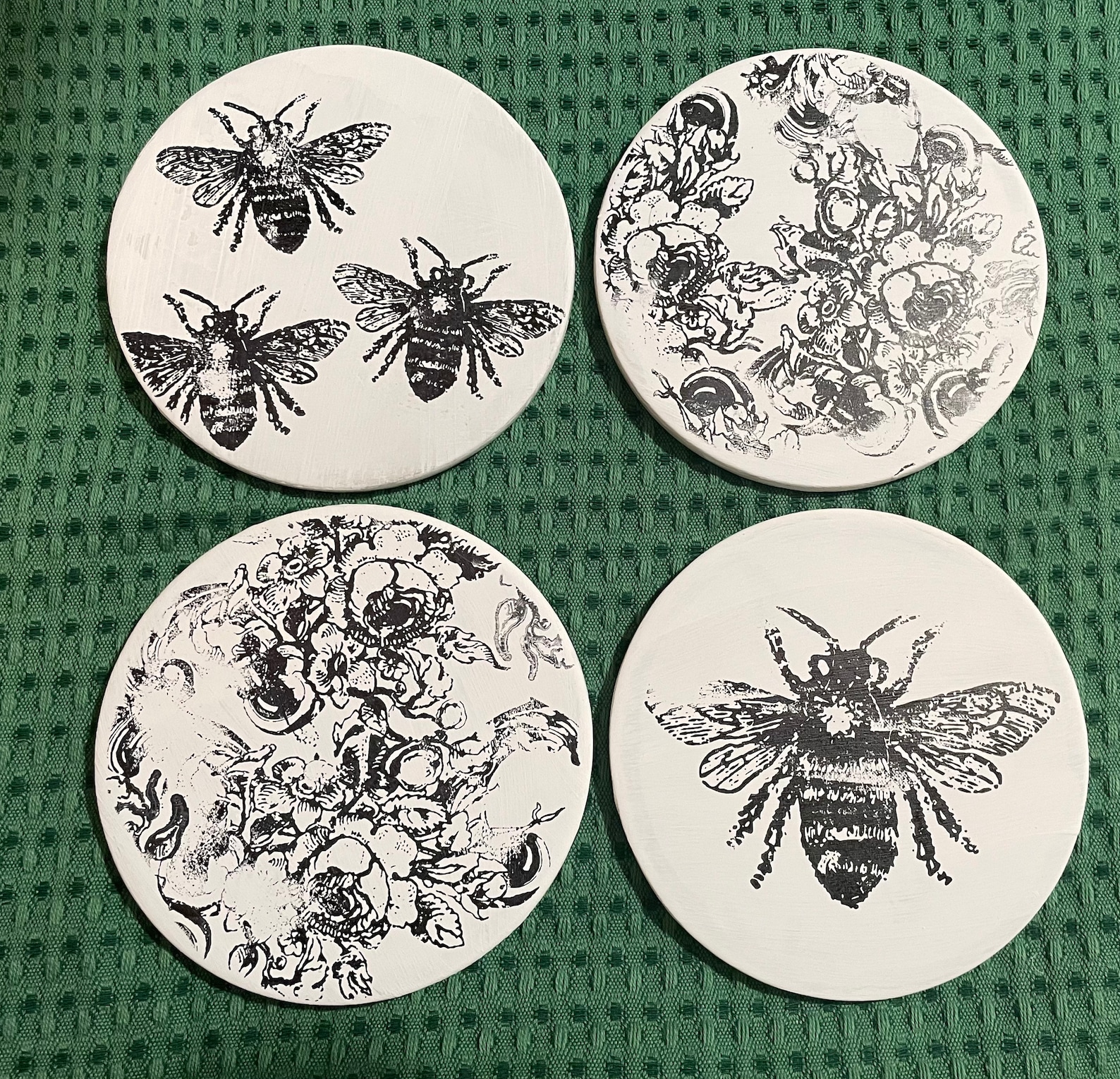 Farmhouse Coaster Set | Etsy