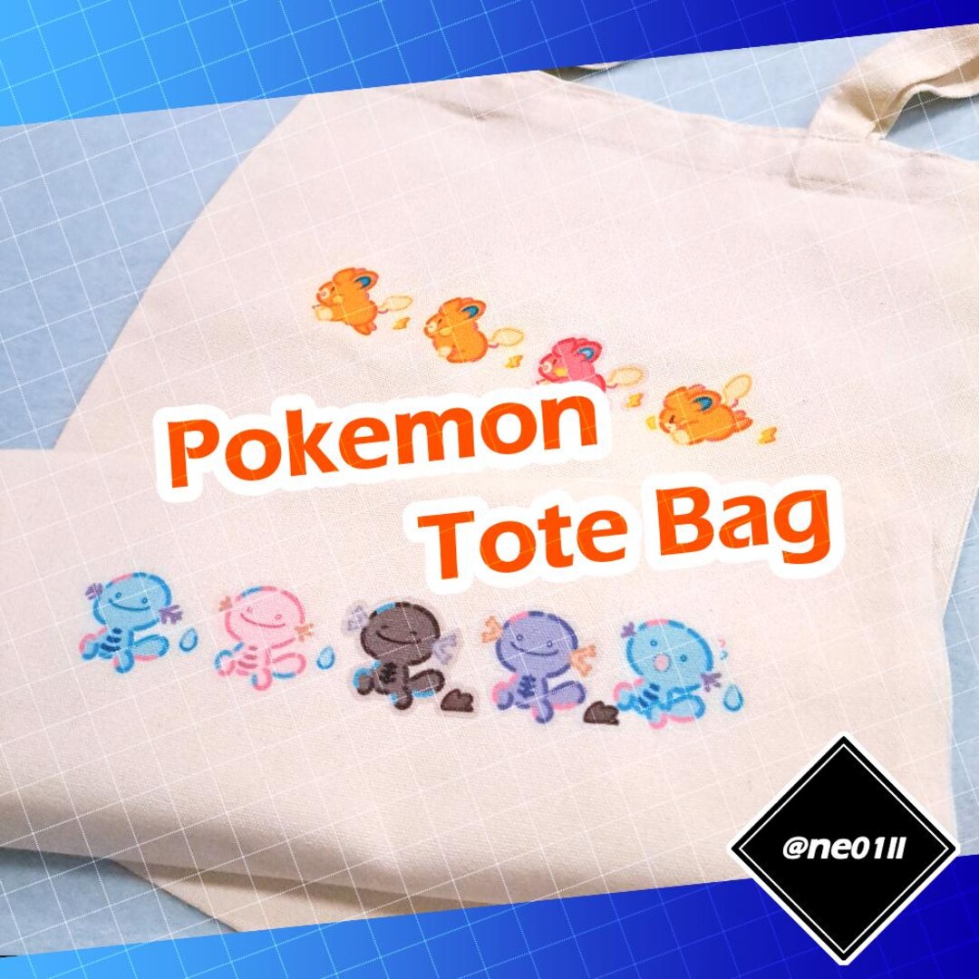 Pokemon Tote Bag Wooper Pawmi Upaa Upa Pamo Zorua Handbags Shoulder ...
