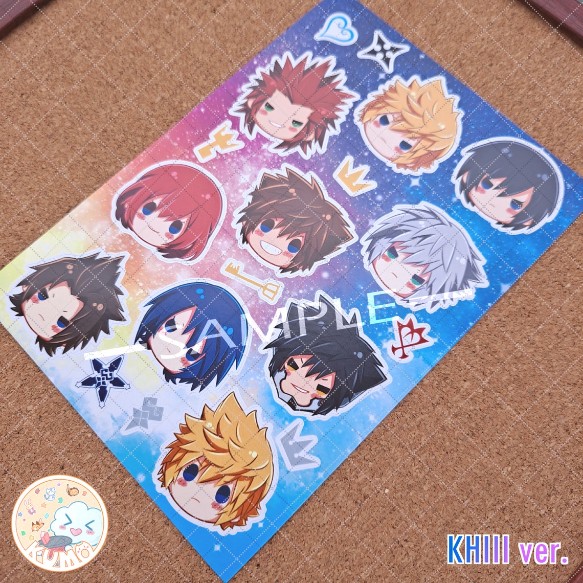 Stickersheet Kingdom Hearts Khver 358/2daysver Bbsver Khiiiver - Etsy