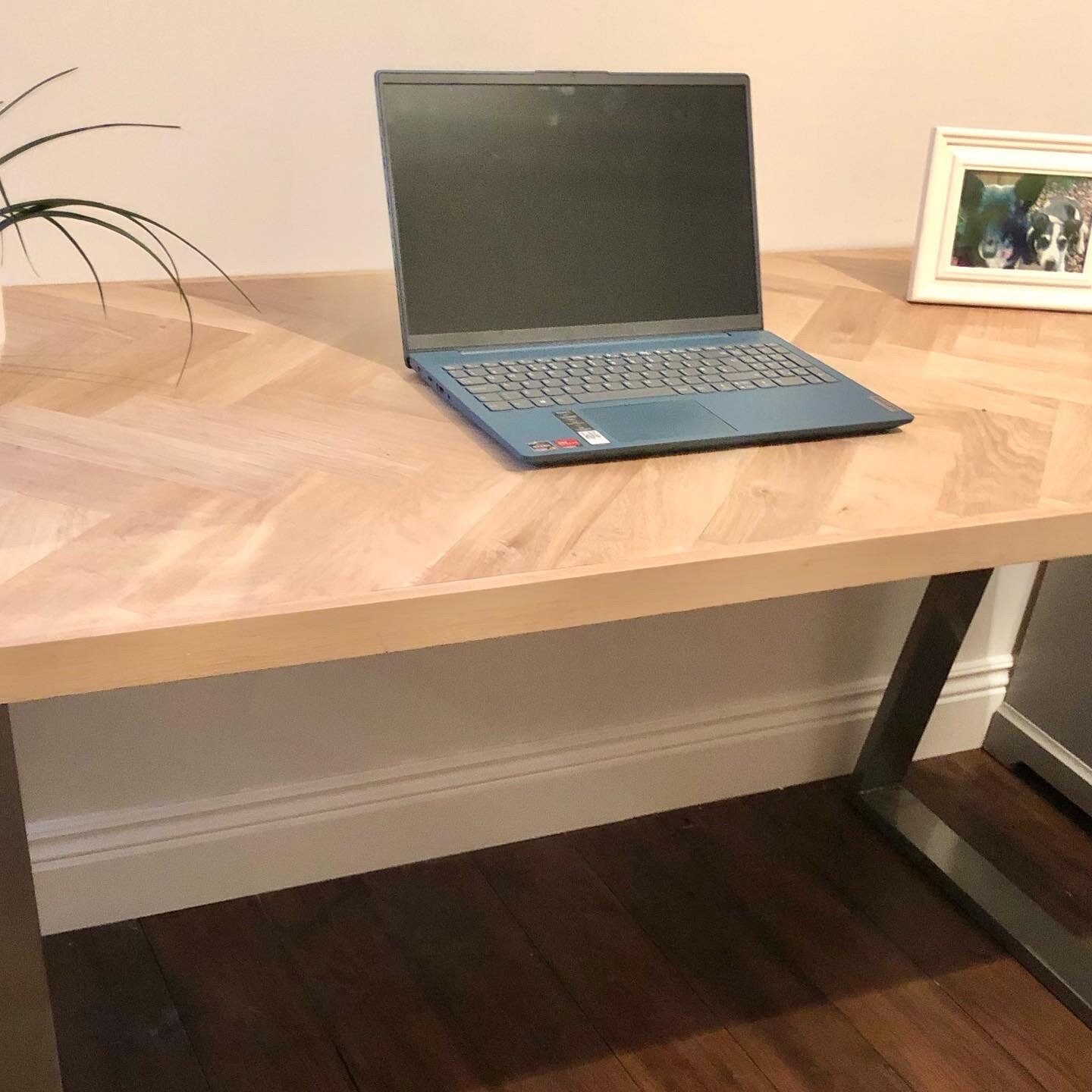 Solid Oak Parquet Home Office Desk - Etsy UK