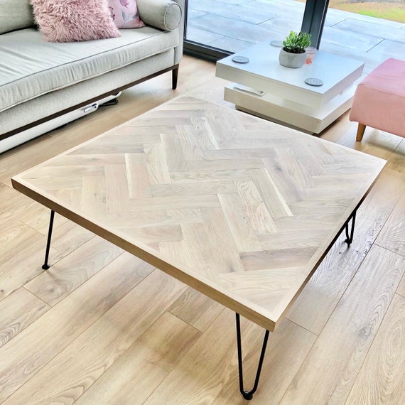 Parquet wood coffee table store
