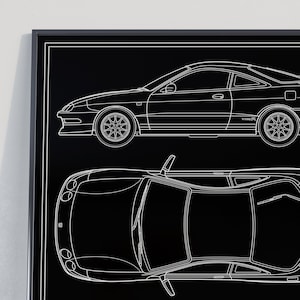 Honda Integra Type-r DC2 US Blueprint Poster - Etsy