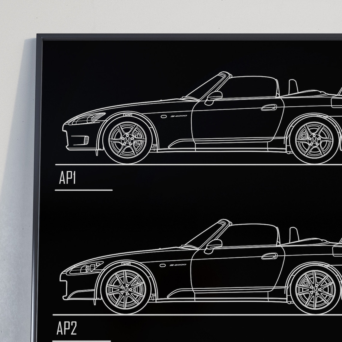 Honda S2000 Evolution Blueprint Poster - Etsy