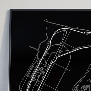 Monza Circuit Map Poster - Perfect for Racing Fans - Etsy